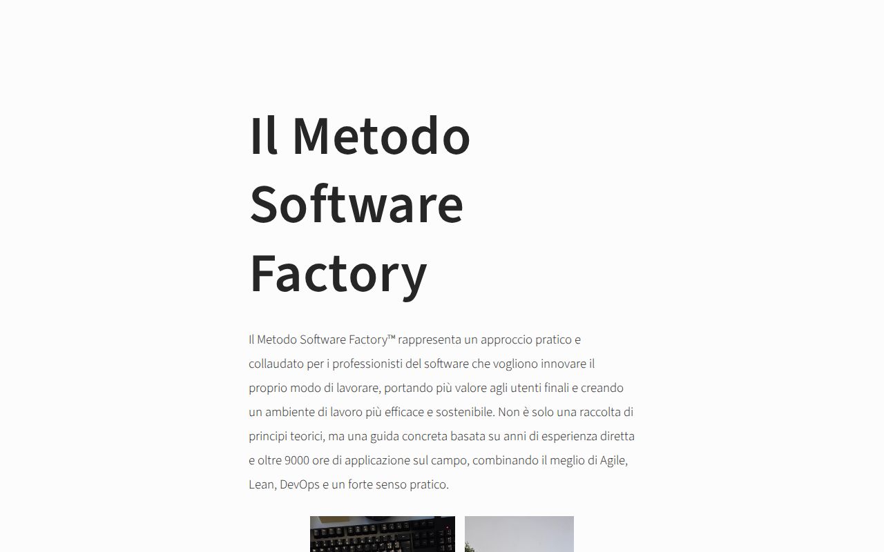 Il Metodo Software Factory